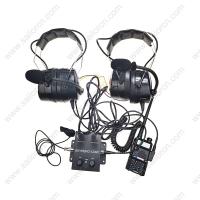 China Two set HS-01-S6 headset with intercom Paratrike intercom systercom for autogyro /Open Cockpits /Powered parashoot/ATV for sale