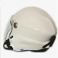 China EN966 Noise cancel Paramotor helmet  PPG helmet white double side PTT  13 years Factory for sale