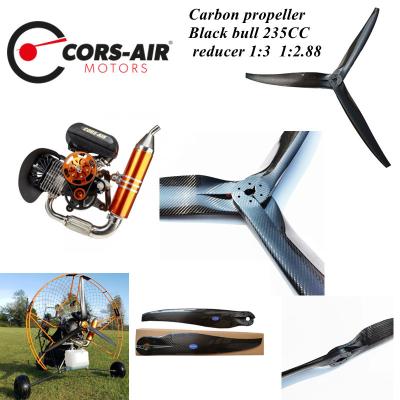 China Corsair BlackBull/CorsairM19Y /Black Magic/Corsair M21/Corsair M25Y/Black Devil paramotor carbon propeller for sale