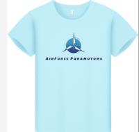 China Custom Paragliding Paramotor short Sleeve T shirt  Paragliding Pictogram Flight Sports  cheap price fast delivery for sale