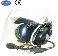 China CE certificated Aviation helmet high quality aircraft helmet black color flight helmet 4 size for sale