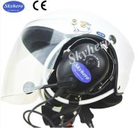 China CE certificated Aviation helmet high quality aircraft helmet black color flight helmet 4 size for sale