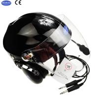 China CE certificated Aviation helmet high quality aircraft helmet black color flight helmet 4 size for sale