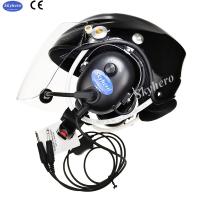 China CE certificated Aviation helmet high quality aircraft helmet black color flight helmet 4 size for sale