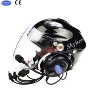 China CE certificated Aviation helmet high quality aircraft helmet black color flight helmet 4 size for sale