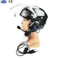 China CE certificated Aviation helmet high quality aircraft helmet black color flight helmet 4 size for sale