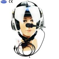 China CE certificated Aviation helmet high quality aircraft helmet black color flight helmet 4 size for sale