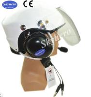 China Black Pilot helmet light Aviation helmet high quality aircraft helmet black color flight helmet 4 size for sale