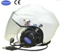 China Black Pilot helmet light Aviation helmet high quality aircraft helmet black color flight helmet 4 size for sale