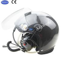 China Carbon fiber Paramotor helmet PPG helmet with high noise cancel headset EN966 certificated for sale