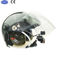 China Carbon Fiber Noise cancel Paramotor helmet with full headset CR-GD-C02  Factory directly sale Powered paragliding helmet for sale