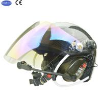 China Carbon Fiber Noise cancel Paramotor helmet with full headset CR-GD-C02  Factory directly sale Powered paragliding helmet for sale