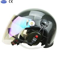 China Carbon Fiber Noise cancel Paramotor helmet with full headset CR-GD-C02  Factory directly sale Powered paragliding helmet for sale