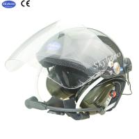 China Carbon Fiber Noise cancel Paramotor helmet with full headset CR-GD-C02  Factory directly sale Powered paragliding helmet for sale