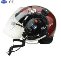 China Noise cancel Powered paragliding helmet White PPG helmet EN966 Paramotor helmet for sale