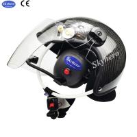 China Carbon fiber Paramotor helmet PPG helmet with high noise cancel headset EN966 certificated 3M Paramotoring for sale