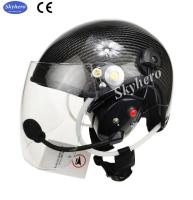 China Carbon Fiber Active Noise Reduction Paramotor Helmet With Full Headset Factory Directly Sale Powered Paragliding Helmet for sale