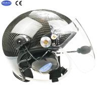 China Carbon Fiber Active Noise Reduction Paramotor Helmet With Full Headset Factory Directly Sale Powered Paragliding Helmet for sale