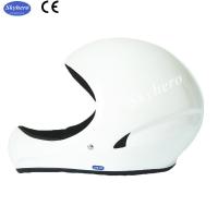 China Speed flying helmet GD-B Fiber glass Paragliding helmet white colour full face hang gliding helmet for sale