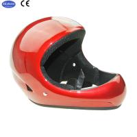 China Speed flying helmet GD-B Fiber glass Paragliding helmet white colour full face hang gliding helmet for sale