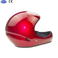 China Speed flying helmet GD-B Fiber glass Paragliding helmet white colour full face hang gliding helmet for sale