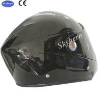 China Black White Hang glider helmet full face Paraligliding helmet 850g+/-50g EN966 certification for sale