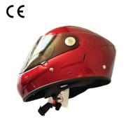 China High quality Full face Paragliding helmet GD-F Red colour By fiber glass material for sale