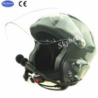 China Grey Paramotor helmet GD-G with full headset PPG helmet  Noise cancel powered paragliding helmet for sale