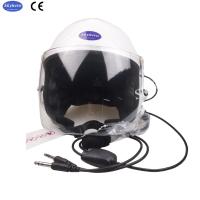 China Noise Cancel PPG  Black Helmet With Full Headset EN966 Certificated Paramotor Helmet China Supplier blue red black for sale