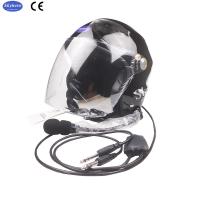 China Noise Cancel PPG  Black Helmet With Full Headset EN966 Certificated Paramotor Helmet China Supplier blue red black for sale