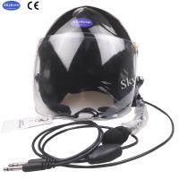 China Noise Cancel PPG  Black Helmet With Full Headset EN966 Certificated Paramotor Helmet China Supplier blue red black for sale