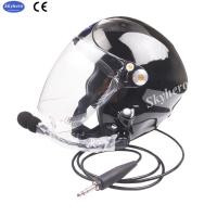 China Powered paraglider helmet PPG helmet white Paramotor helmet 820g+/-50g EN966 certificated blue red black grey for sale