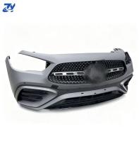 China PP Front Bumper Rear Bumper Side Skirt Body Kit Auto Parts for Mercedes-Benz GLA W247 Front Bumper with Grille Diffuser for sale