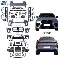 China For BMW High Quality Body Kit 2024 X6 G06 Lci to X6M F96 Lci Front Bumper Grille & Side Exhaust Cut-Outs for sale