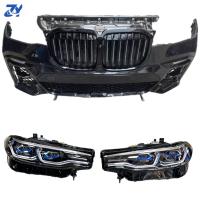 China For BMW X7 G07 High-quality Original with Radiator and Laser Headlight Front Bumper for sale