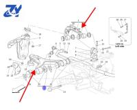 China Equipment Manufacturer 980139891 980139894 Front Suspension Kit Original for Maserati Quattroporte Granturismo Standard Lower for sale