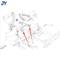 China Rubber Bushing for Lower Control Arm OEM 670031992 670031993 670213729 670213730 Fit Maserati Levante for sale