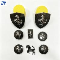 China Hot Selling High Quality Carbon Fiber Car logo for Ferrari F8 Spider&Tributo Car Emblem Badge for sale