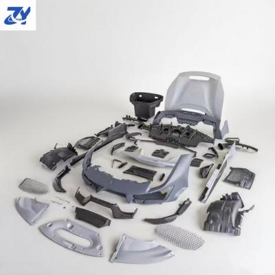 China Upgraded P-type car modified body kit 2012-2018 new dry carbon fiber parts 488 suitable for Ferrari's original standard bump for sale