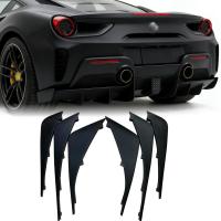 China OEM Spec Rear Bumper Spoiler Outer Radiator Fin for Ferrari 488 OE Number 86639900 86640500 for sale