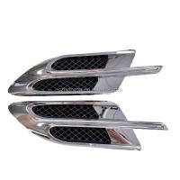 China Hot Selling Car Parts Fender Grill Electroplated plastic Chrome Fender air Vent for Bentley Bentayga for sale