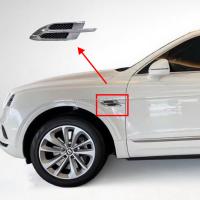 China Hot Selling Car Parts Fender Grill Electroplated plastic Chrome Fender air Vent for Bentley Bentayga for sale