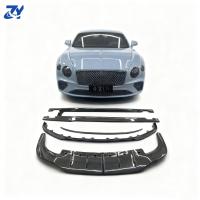 China For Bentley Continental GT High-Gloss Carbon Fiber Front Bumper Lip Kit New High Quality Body Kit for Upgrade for sale