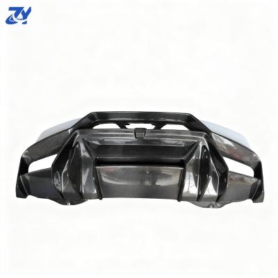China For Lamborghini LP580 610Huracan Modified V Semi-carbon Fiber Rear Bumper for sale