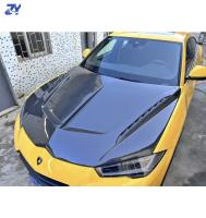 China 2024-2025 New Conditions for Lamborghini Dry Carbon Fiber Engine Cover with Ventilation Holes for sale