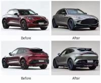 China 707 Style Carbon Fiber Customized Body Kit Upgraded Front Rear Bumper Front Headlight Side Skirt for Aston Martin DBX for sale