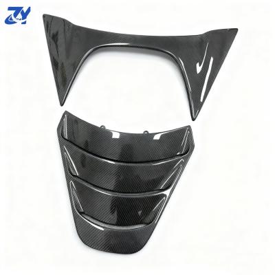 China Suitable for McLaren 720S Modified Small Surround Dry Carbon Fiber Rear Engine Cover Grille Rear Hood and Tail Cover for sale