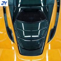 China Suitable for McLaren 720S Modified Small Surround Dry Carbon Fiber Rear Engine Cover Grille Rear Hood and Tail Cover for sale