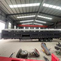 China 3-4 Axles 40ft Freight Semi-Trailer Transport Livestock Fence And For Truck Trailer for sale
