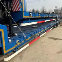 China 20ft 40ft 2 Axles 3Axles Extendable Lowbed Lowboy Flatbed Semi Trailer Truck for Heavy Load for sale